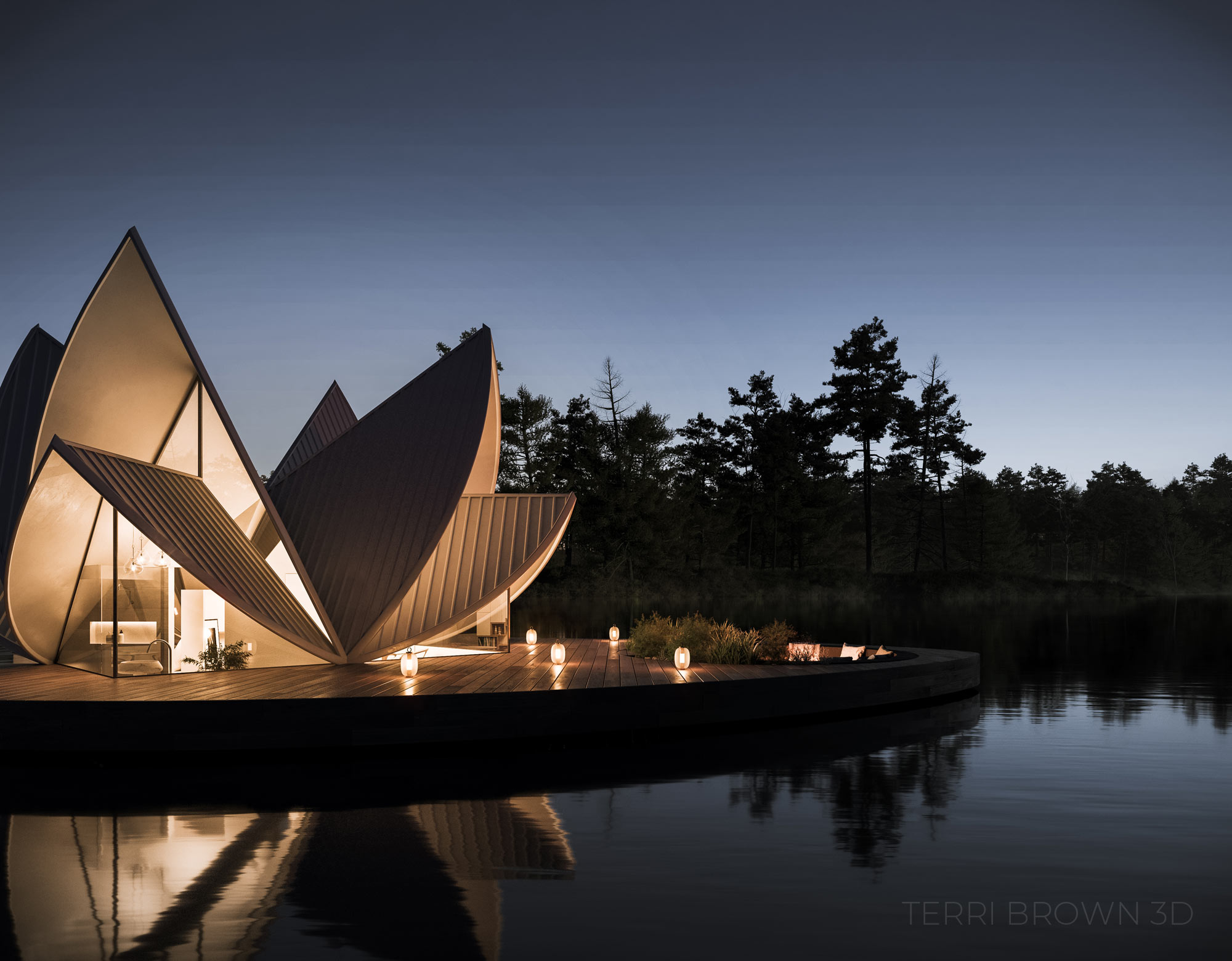 Lotus Resort - Terri Brown Architectural Visualisation
