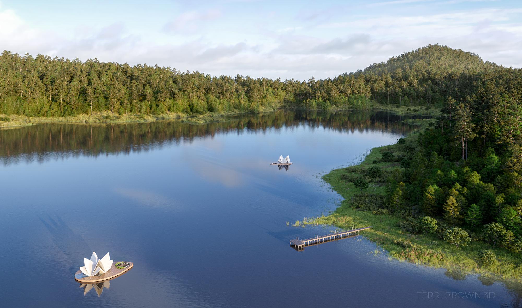 Lotus Resort - Terri Brown Architectural Visualisation